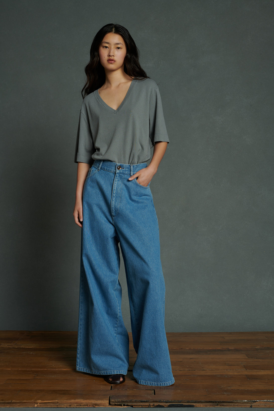 Tee-Shirt Alicia - Vert De Gris - Femme